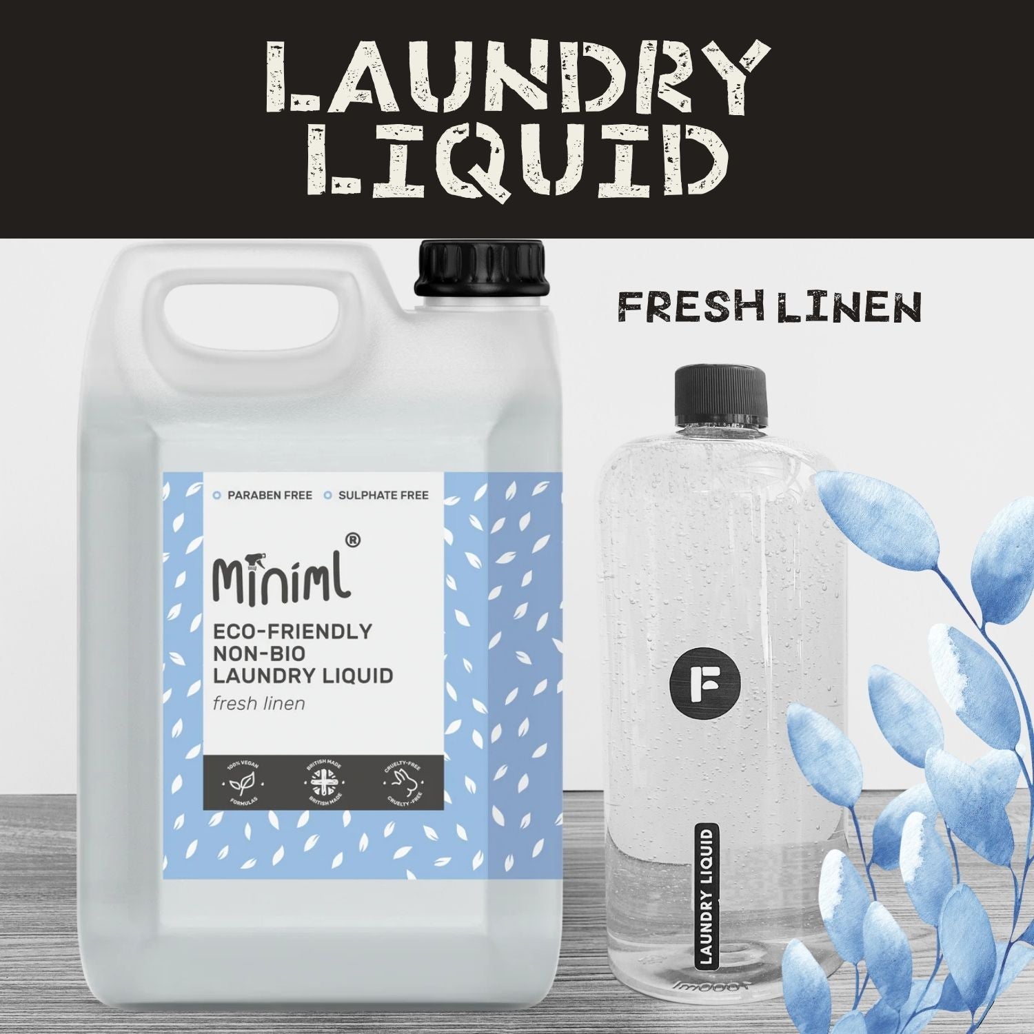 Laundry Liquid Refill UK | Fresh Linen Eco Laundry Detergent – Fillarup